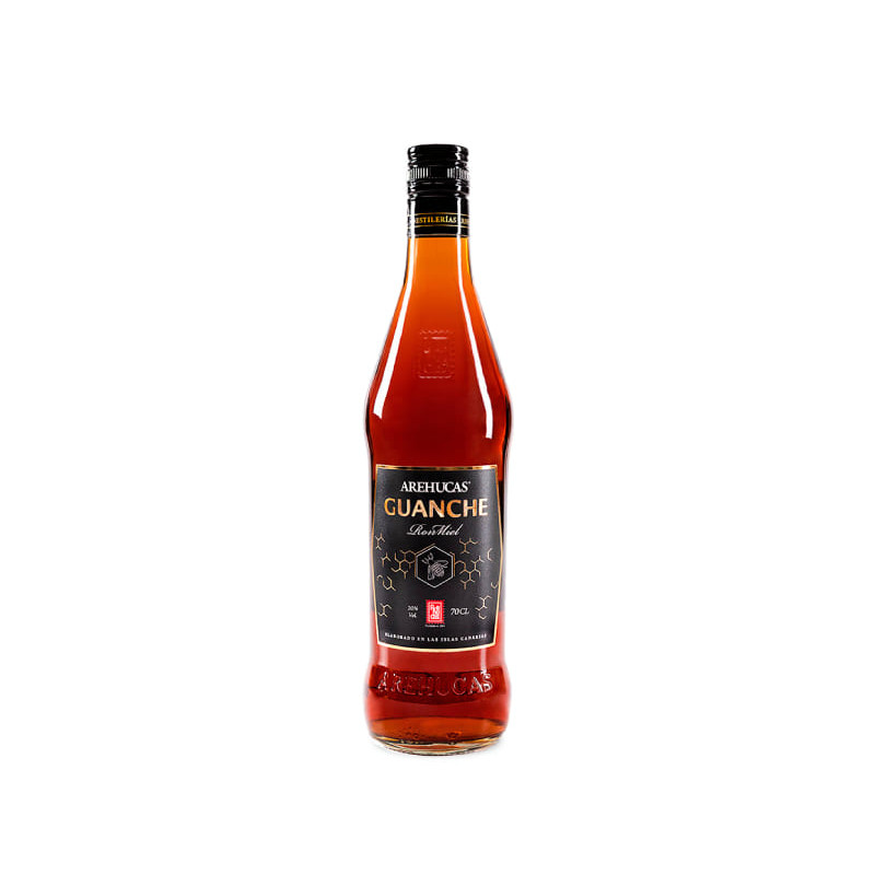 Ron Miel Arehucas Honey Rum Liqueur Guanche. Koop rum geproduceerd in